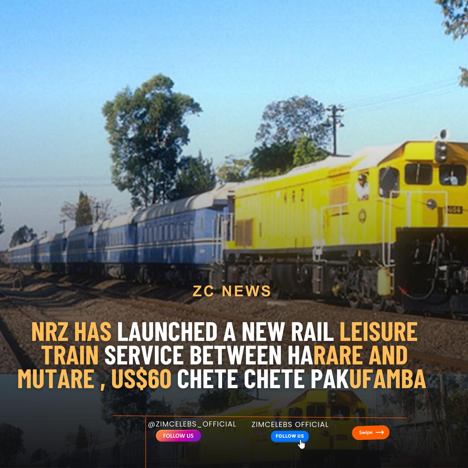 NRZ Launches New Rail Leisure Train Service Between Harare and Mutare ...